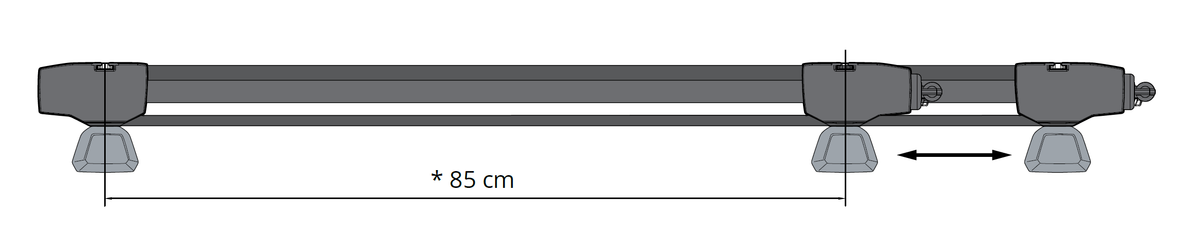 Connecting Bar Kit for Fixed Installation Point– DropRacks